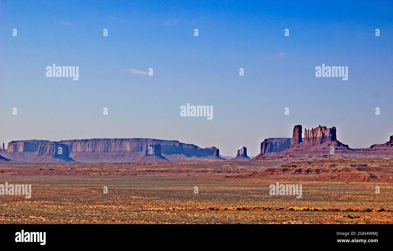 Impressive Monument Valley With Rock Formations Stock Photo - Alamy