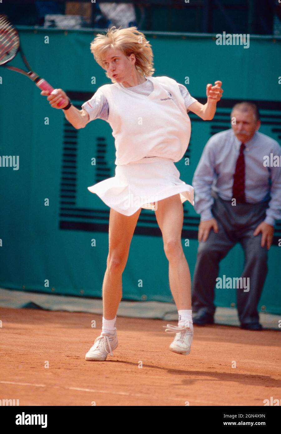 German tennis player Meike Babel, Roland Garros, France 1992 Stock ...