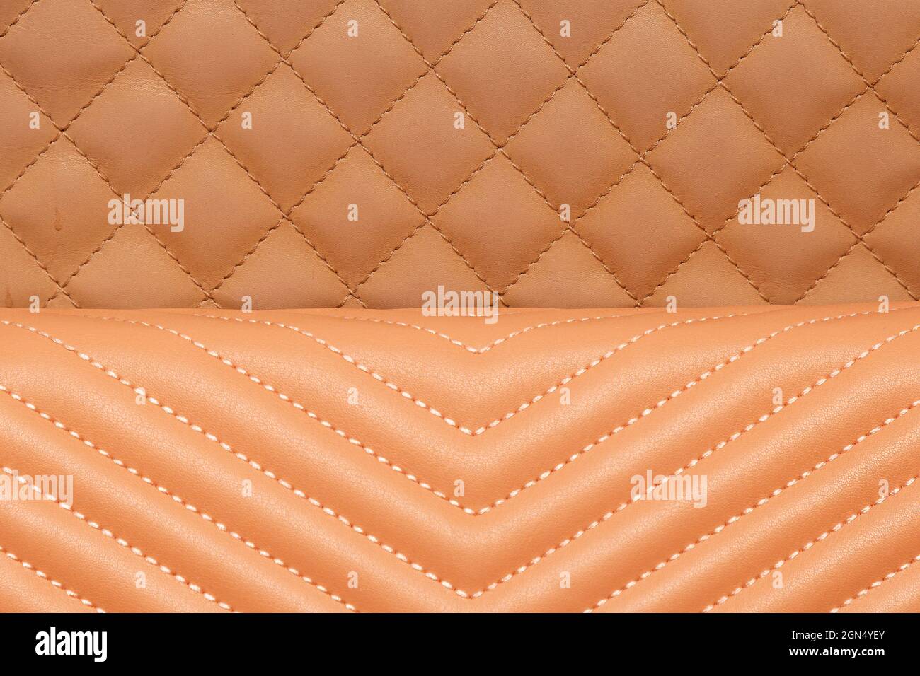 Shades of beige leather material texture patterns background Stock ...