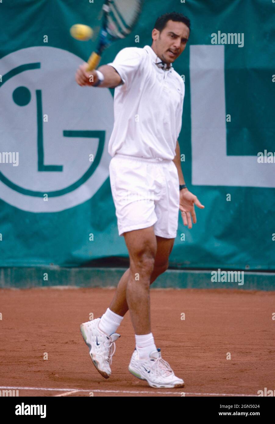Moroccan tennis player Karim Alami, 1990s Stock Photo - Alamy