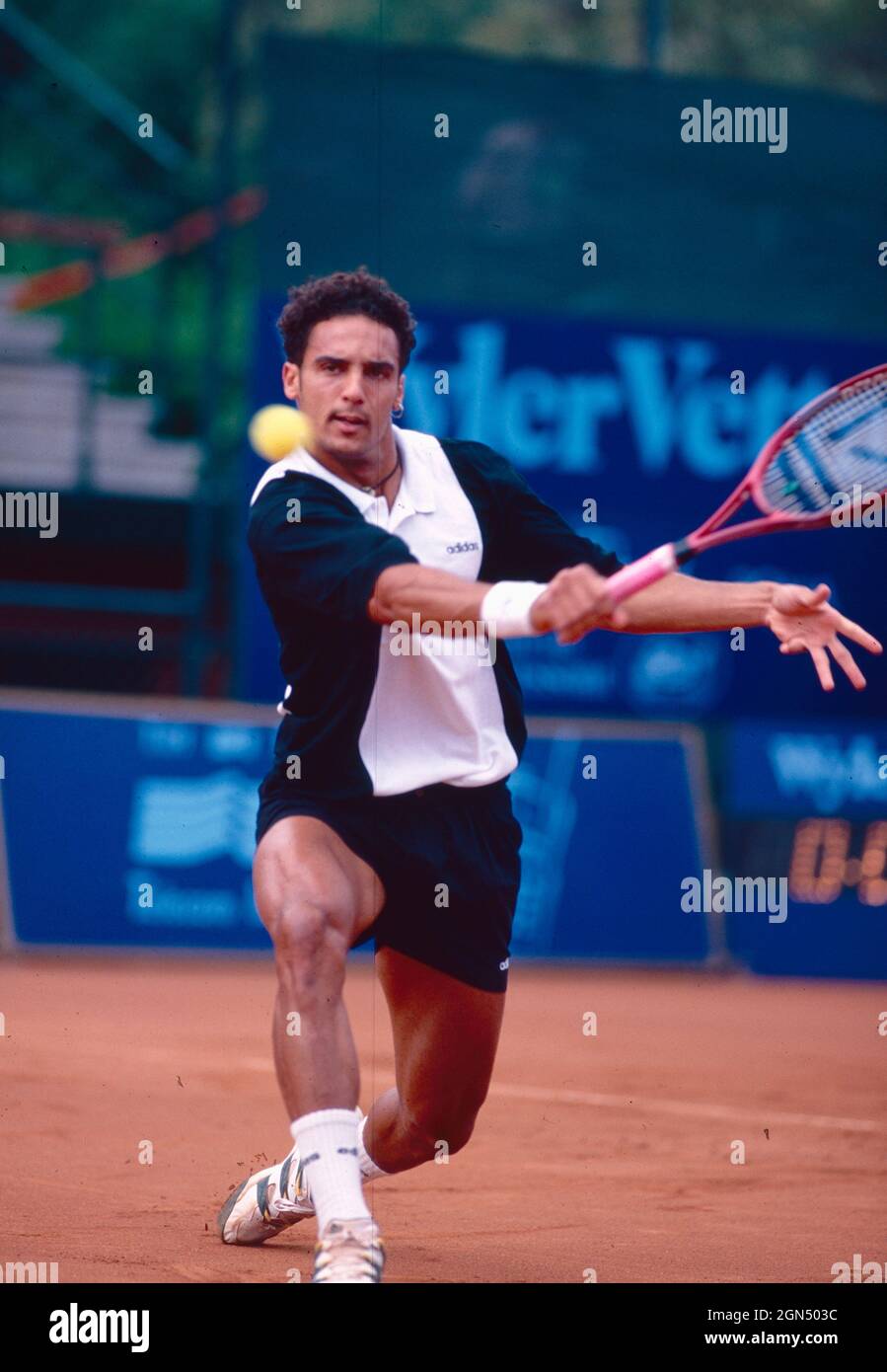 Moroccan tennis player Karim Alami, 1990s Stock Photo - Alamy