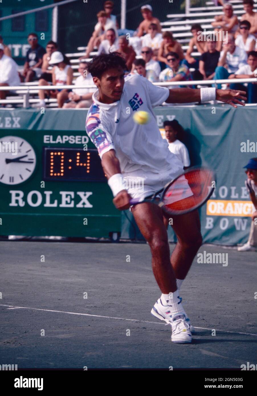 Moroccan tennis player Karim Alami, 1991 Stock Photo - Alamy