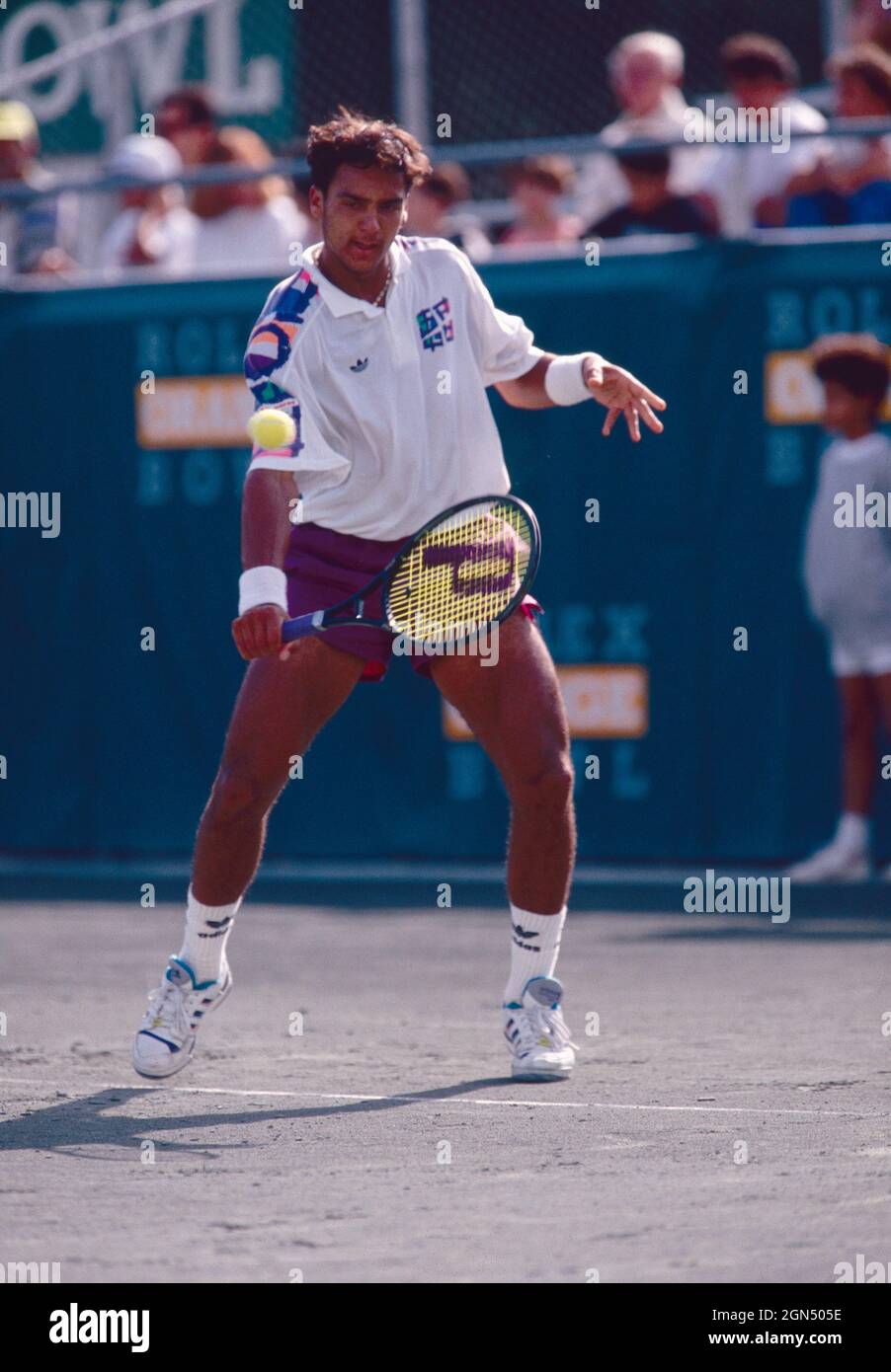Moroccan tennis player Karim Alami, 1990s Stock Photo - Alamy