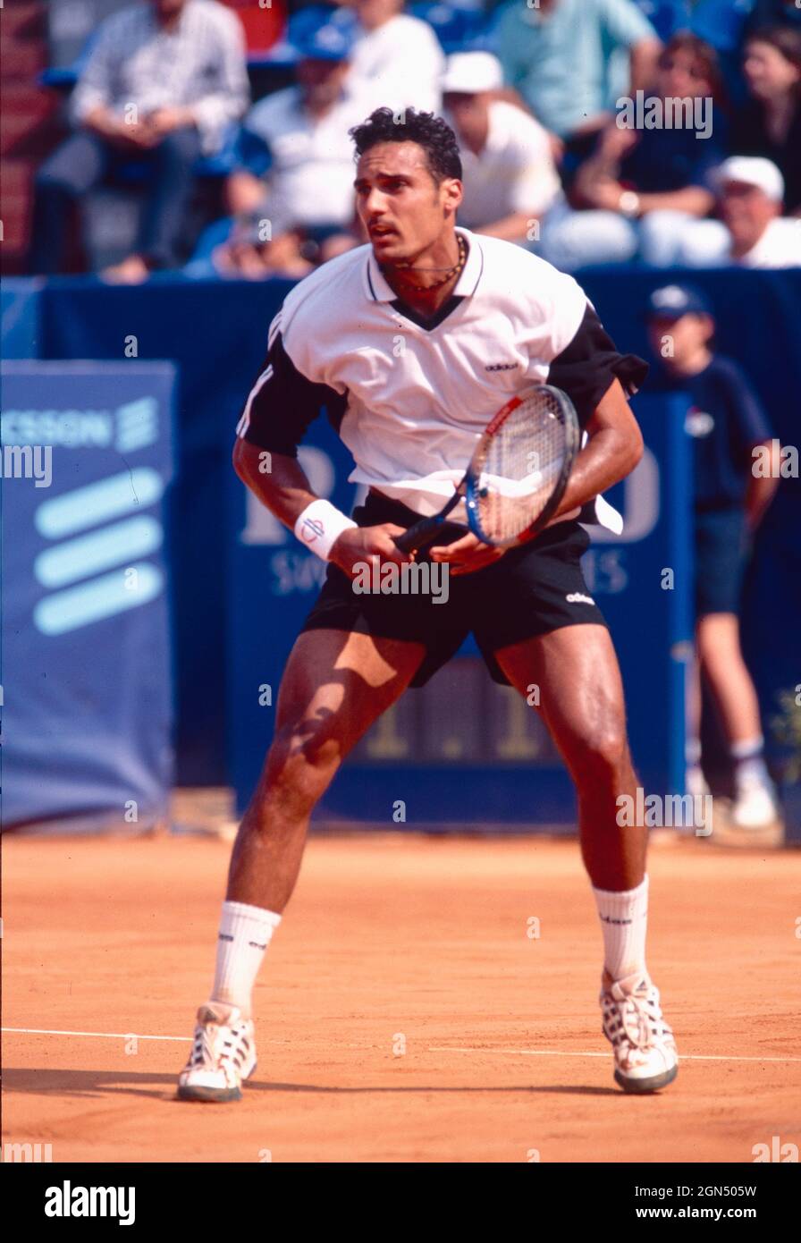 Moroccan tennis player Karim Alami, 1990s Stock Photo - Alamy
