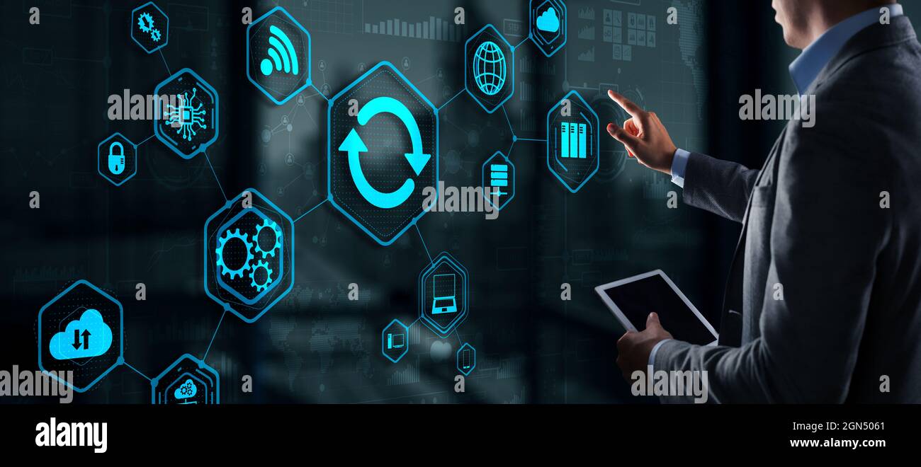 Update Software Application and hardware upgrade concept 2021 Stock ...