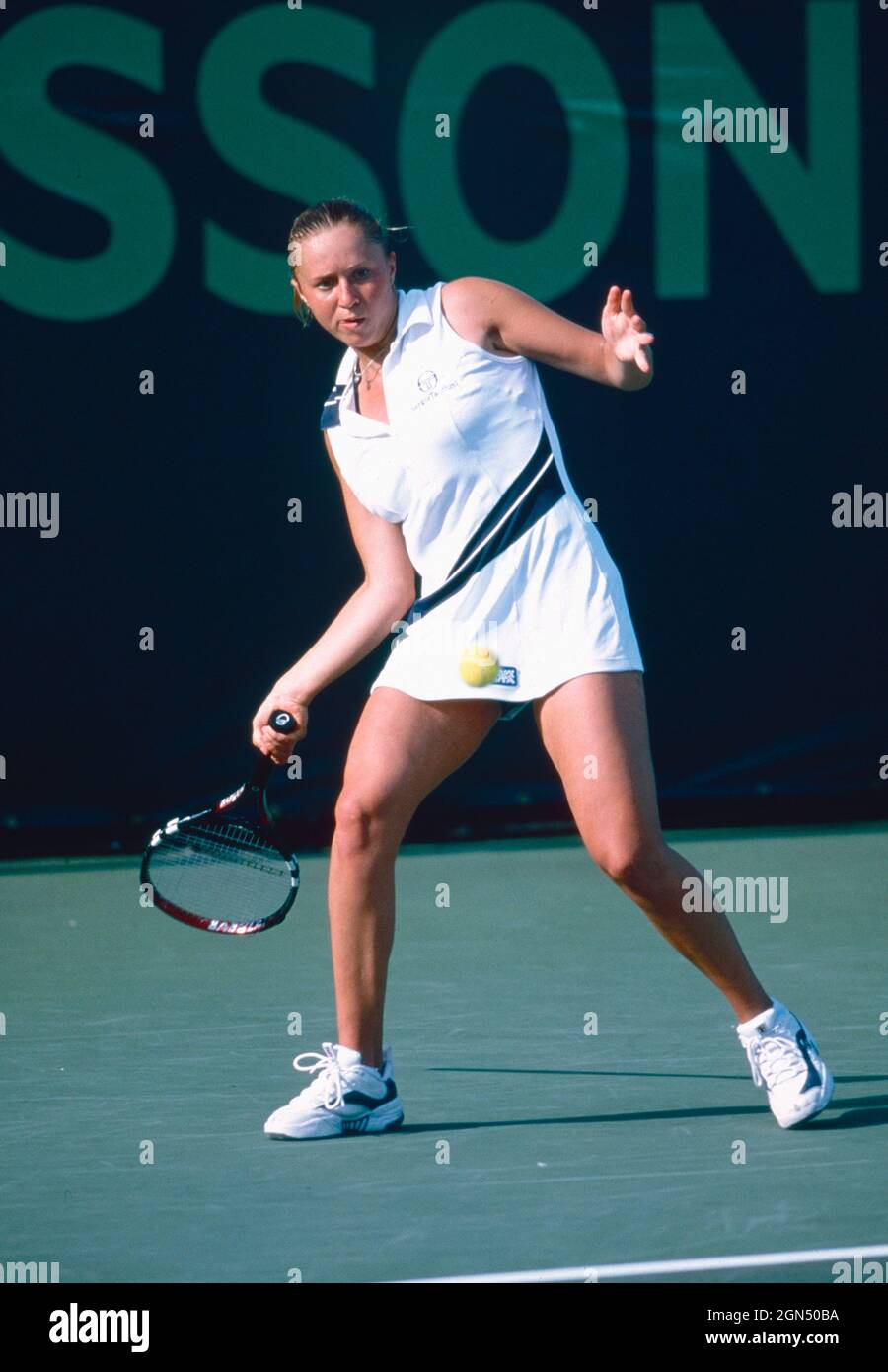 Belarusian tennis player Olga Barabanschikova, 1990s Stock Photo - Alamy