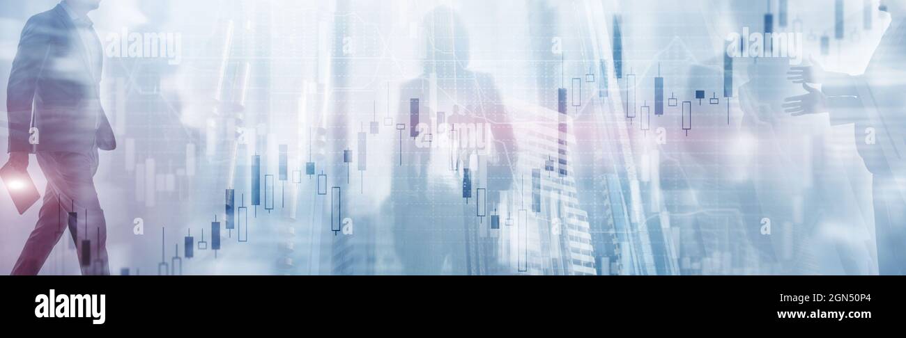 Stock market chart. Abstract background for presentation Stock Photo ...