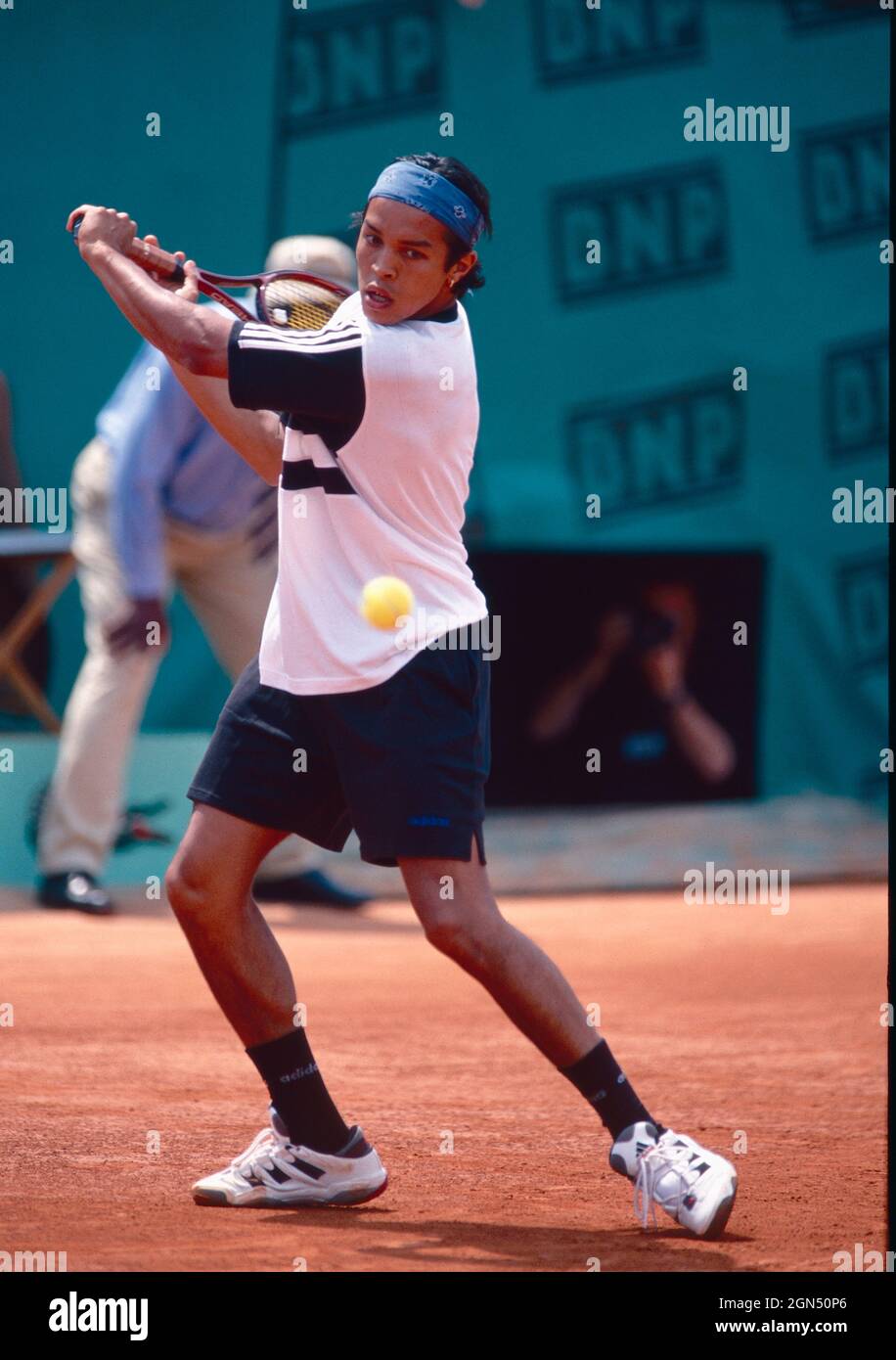Moroccan tennis player Hicham Arazi, Roland Garros, France 1997 Stock ...