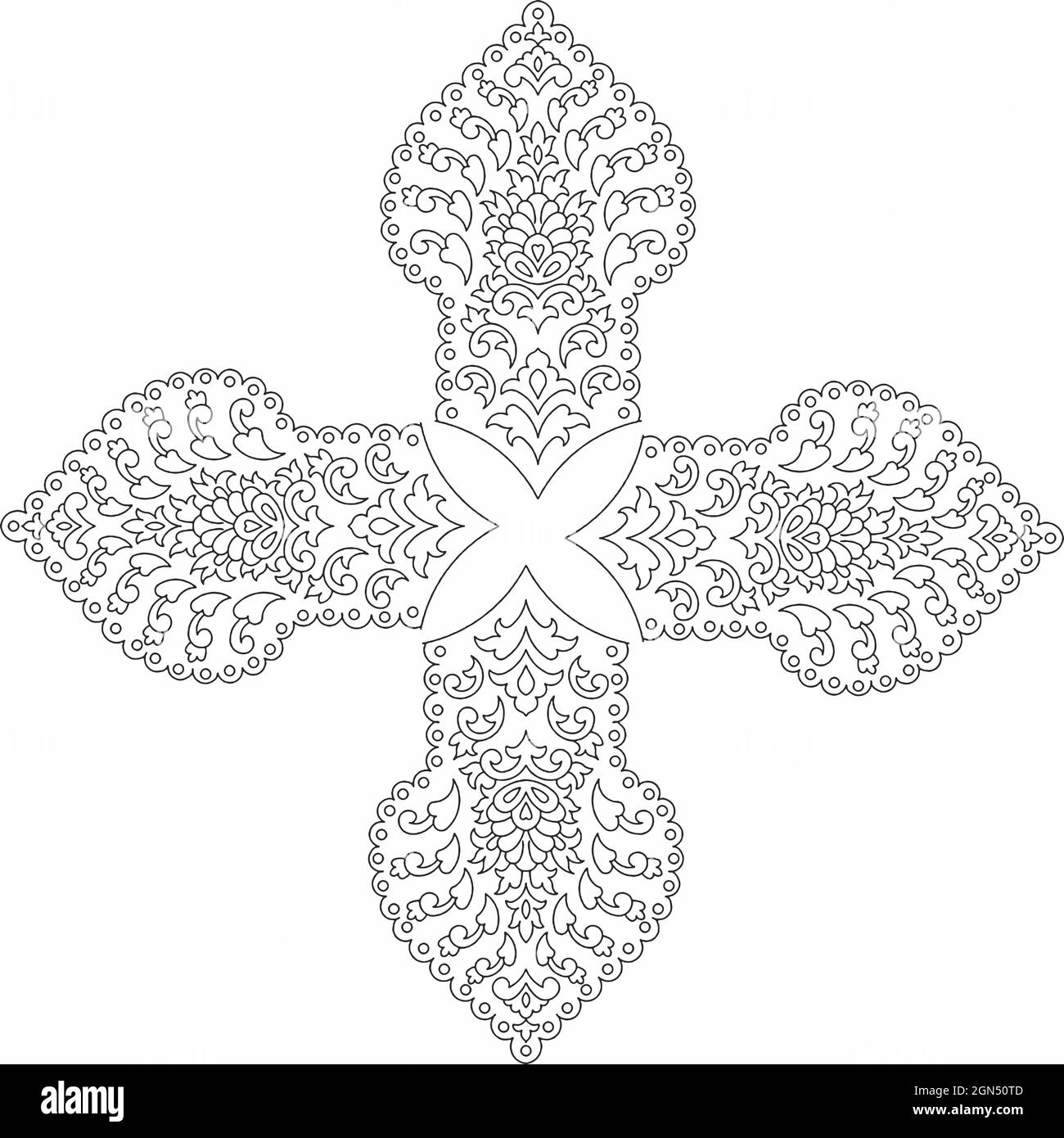 mandala design of element with decorative circle pattern Stock Photo ...