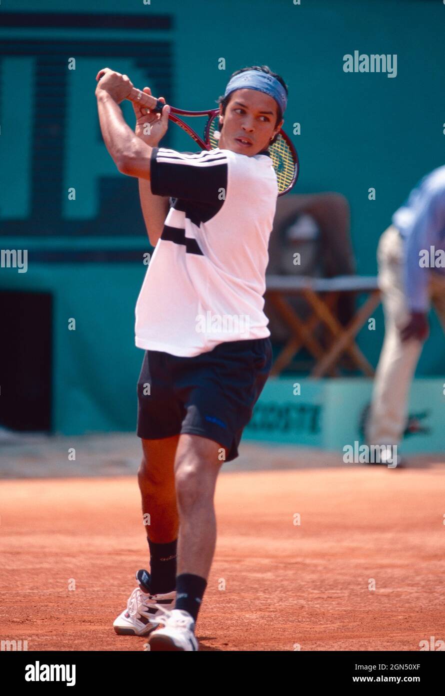 Moroccan tennis player Hicham Arazi, Roland Garros, France 1997 Stock ...
