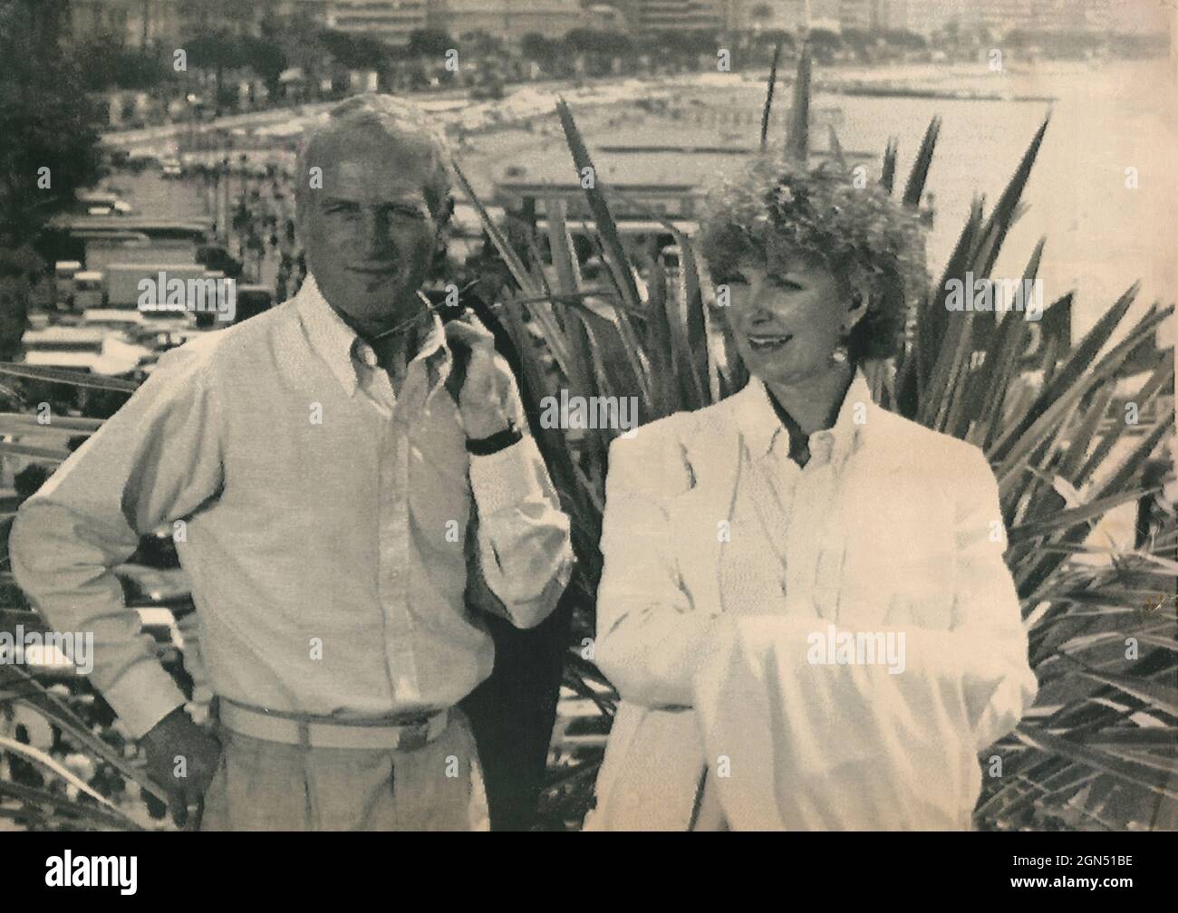 American actors Paul Newman and Joanne Woodward, 1989 Stock Photo - Alamy