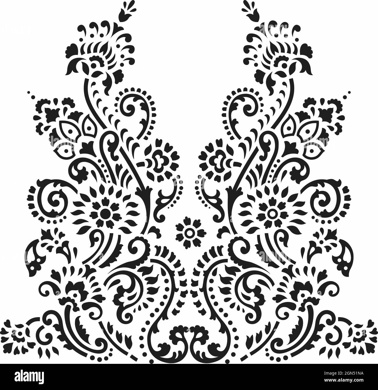 Indian foliage Black and White Stock Photos & Images - Alamy