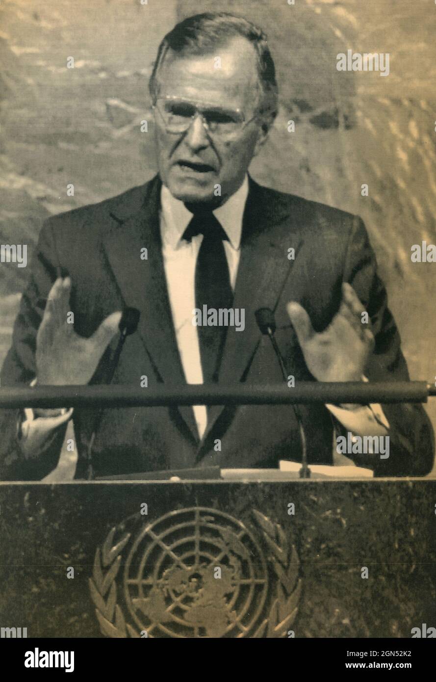 US President George Bush, 1989 Stock Photo - Alamy