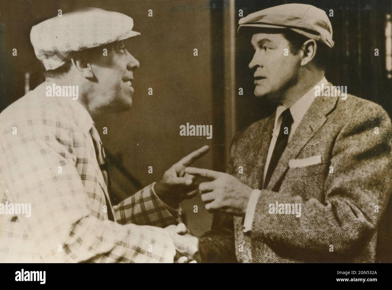 French actor Fernandel and American actor Jack Lemmon, 1970s Stock ...