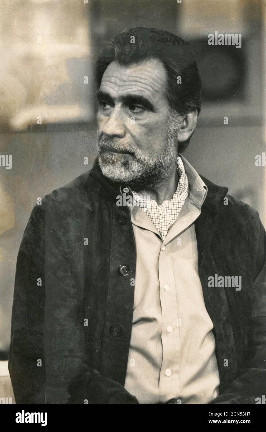 Italian stage and film actor Alberto Lupo, 1970s Stock Photo - Alamy