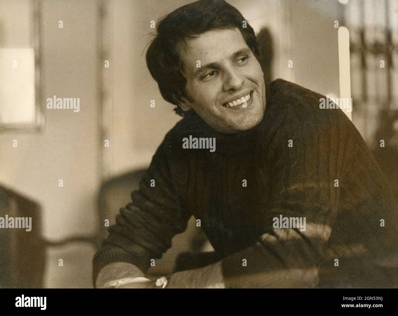 Italian film actor Giuliano Gemma, 1970s Stock Photo - Alamy