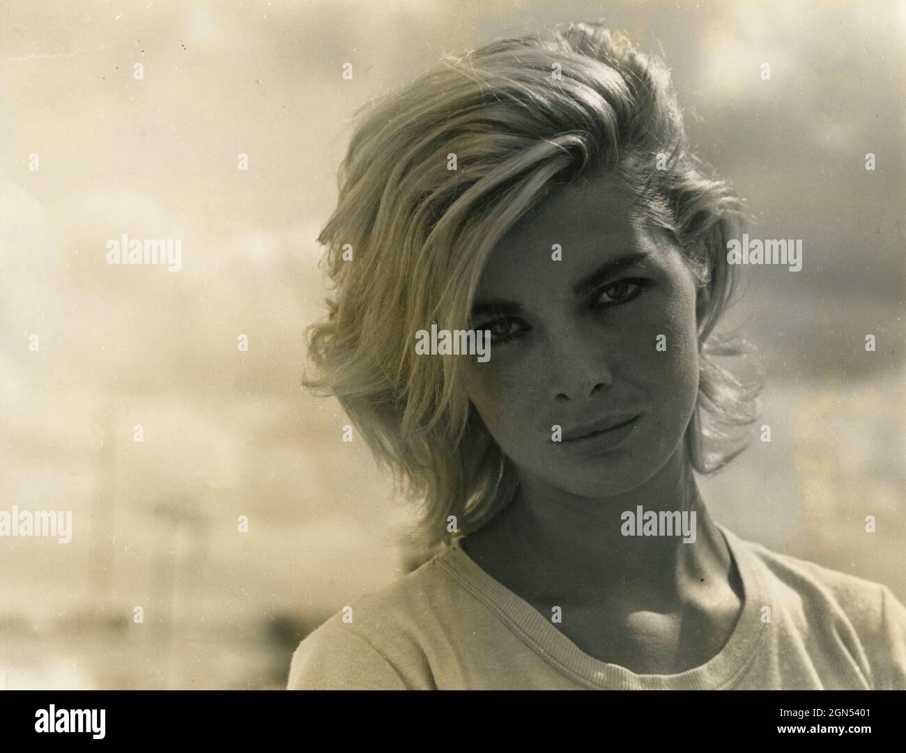 Italian film actress Scilla Gabel, 1970s Stock Photo - Alamy