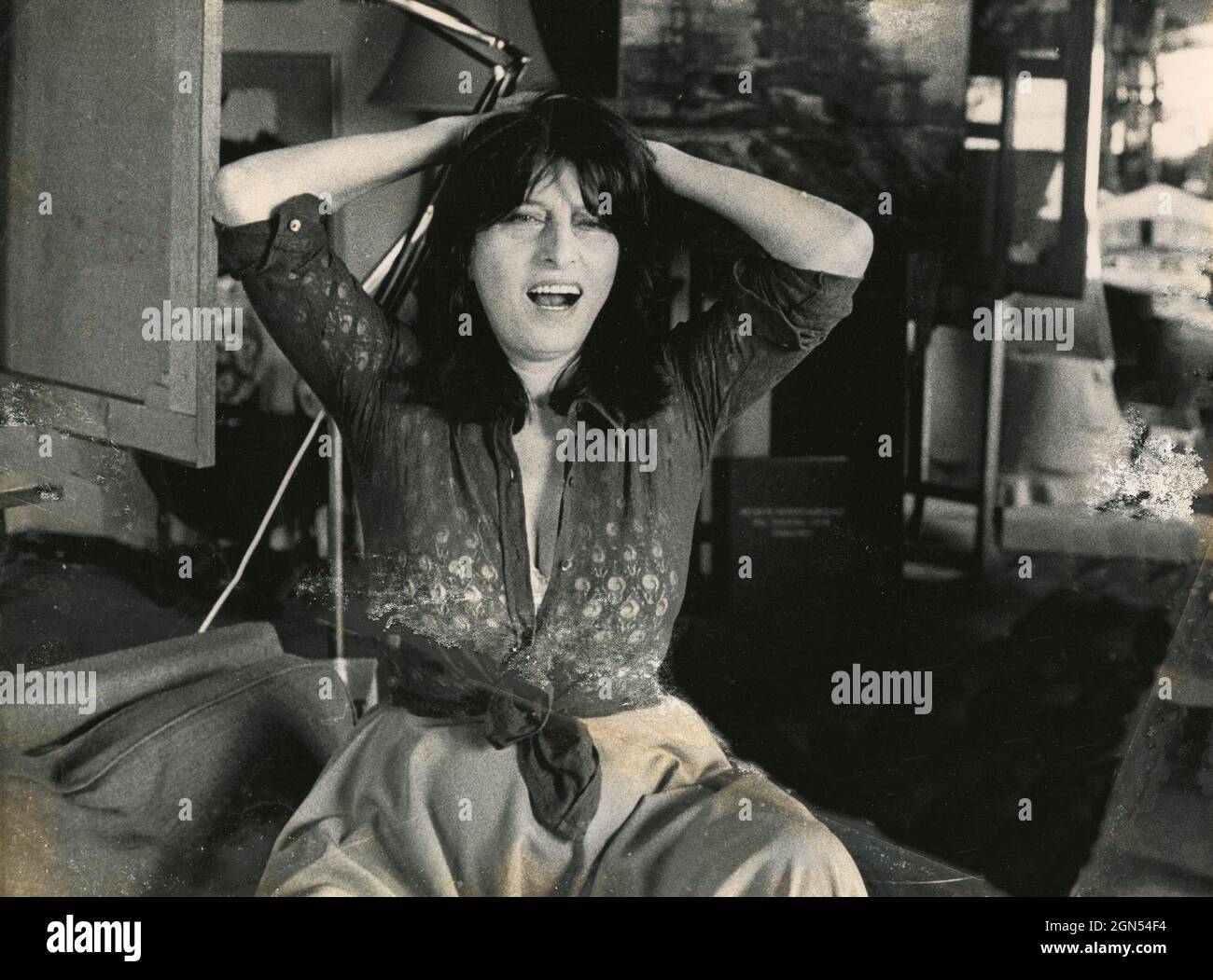 Italian actress Anna Magnani, 1950s Stock Photo - Alamy