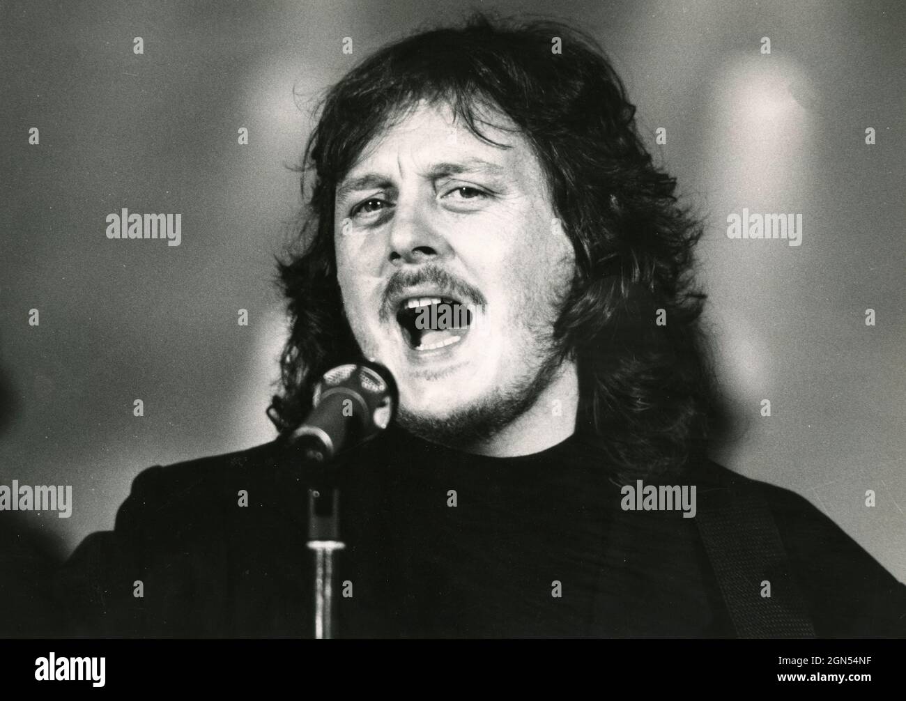 Italian singer and songwriter Zucchero Sugar Fornaciari, 1980s Stock ...