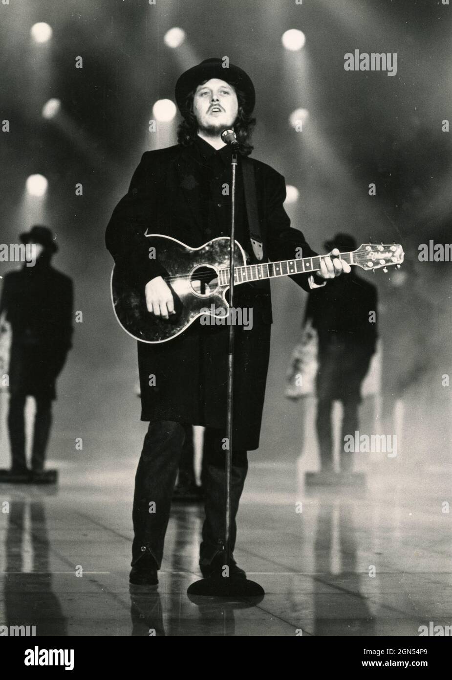 Italian singer and songwriter Zucchero Sugar Fornaciari, 1980s Stock ...