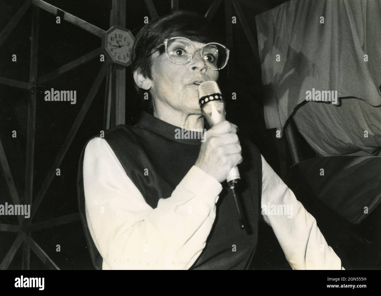 Italian film and stage actress Franca Valeri, 1980s Stock Photo - Alamy