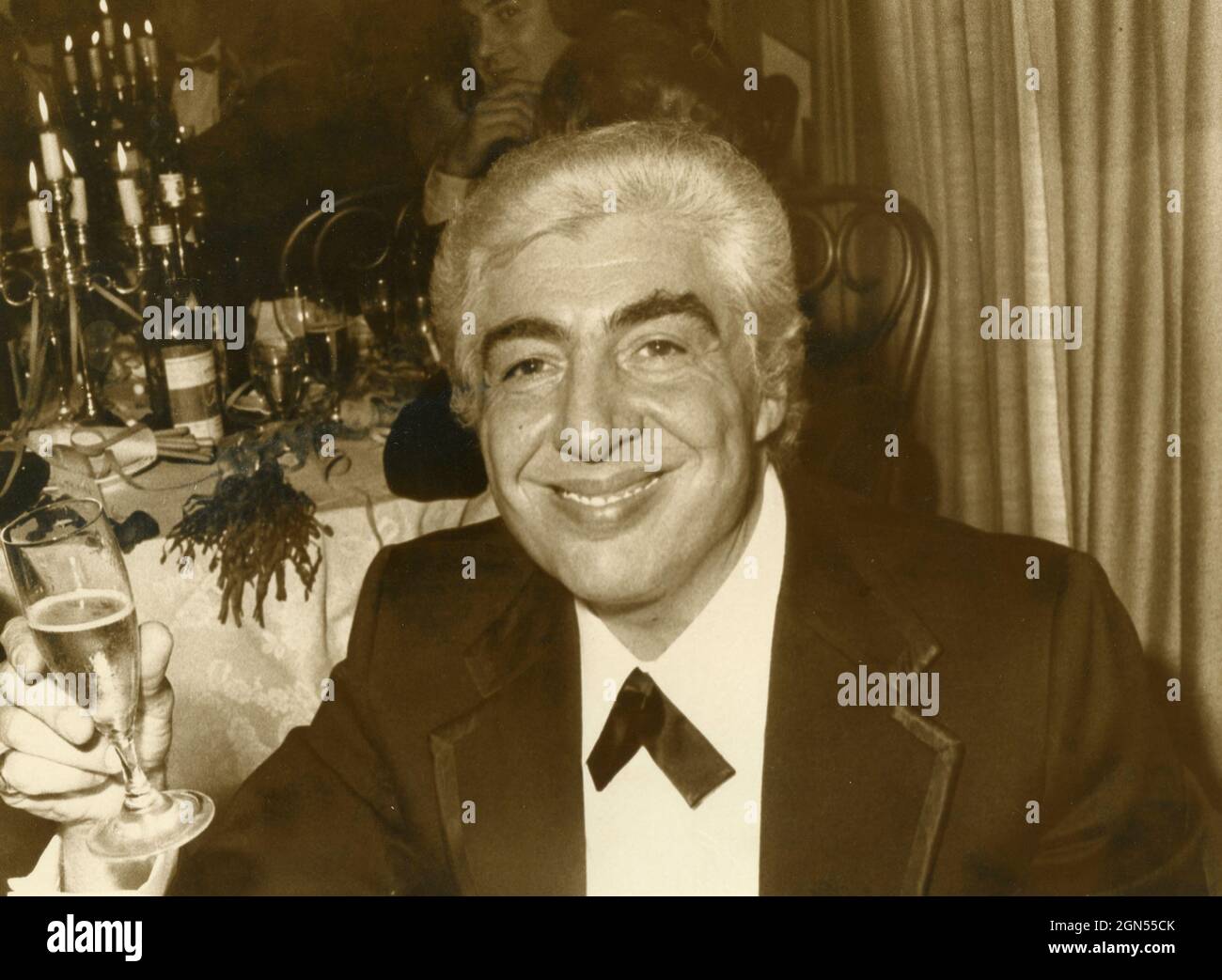 Italian actor and comedian Gino Bramieri, 1970s Stock Photo - Alamy