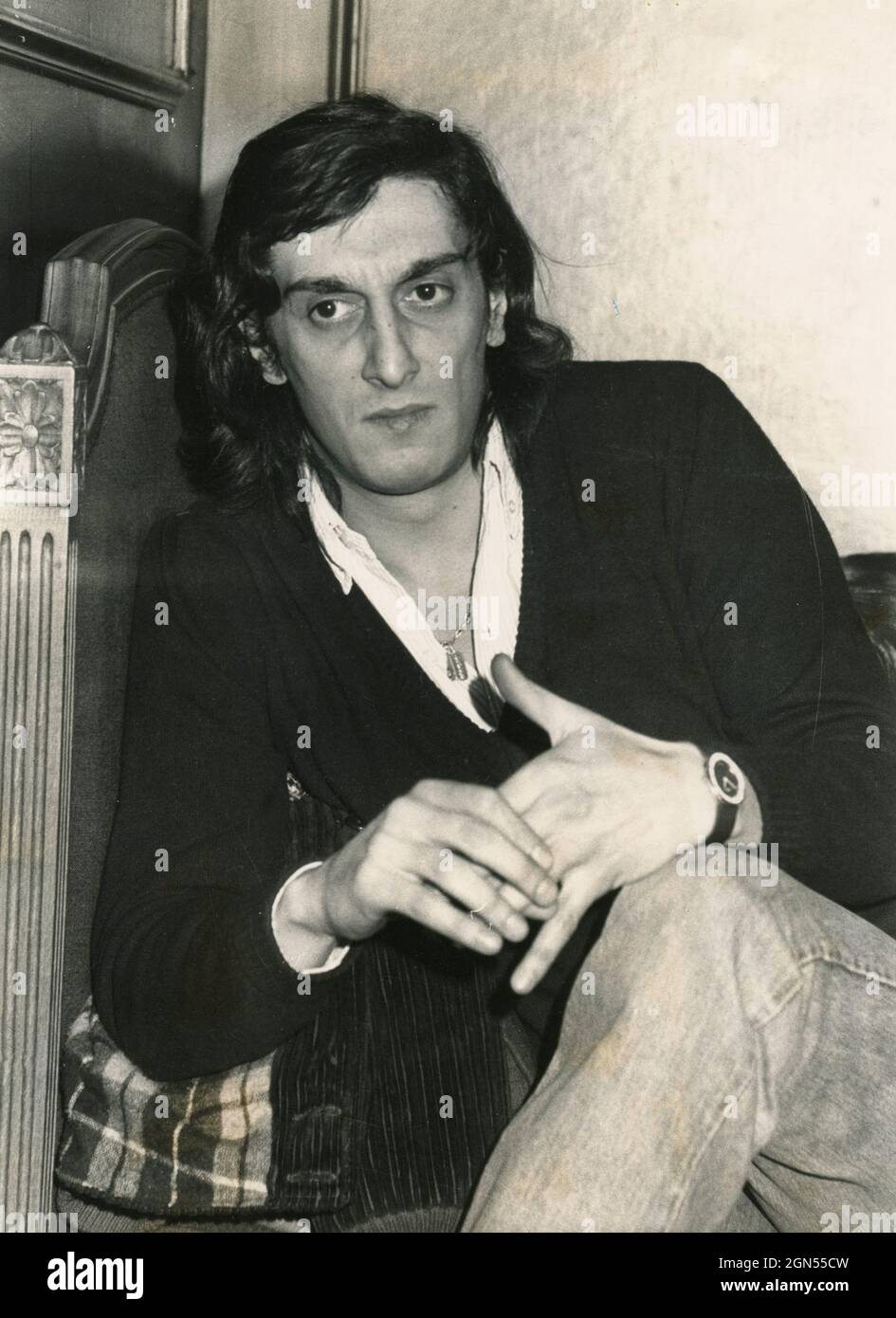 Italian actor and voice actor Flavio Bucci, 1980s Stock Photo - Alamy