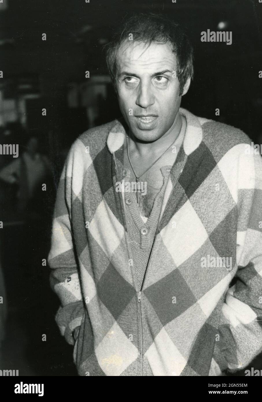 Italian singer and actor Adriano Celentano, 1980s Stock Photo - Alamy