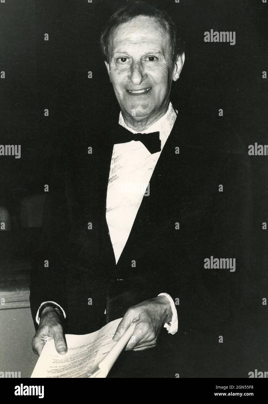 Italian TV presenter Nunzio Filogamo, 1970s Stock Photo - Alamy