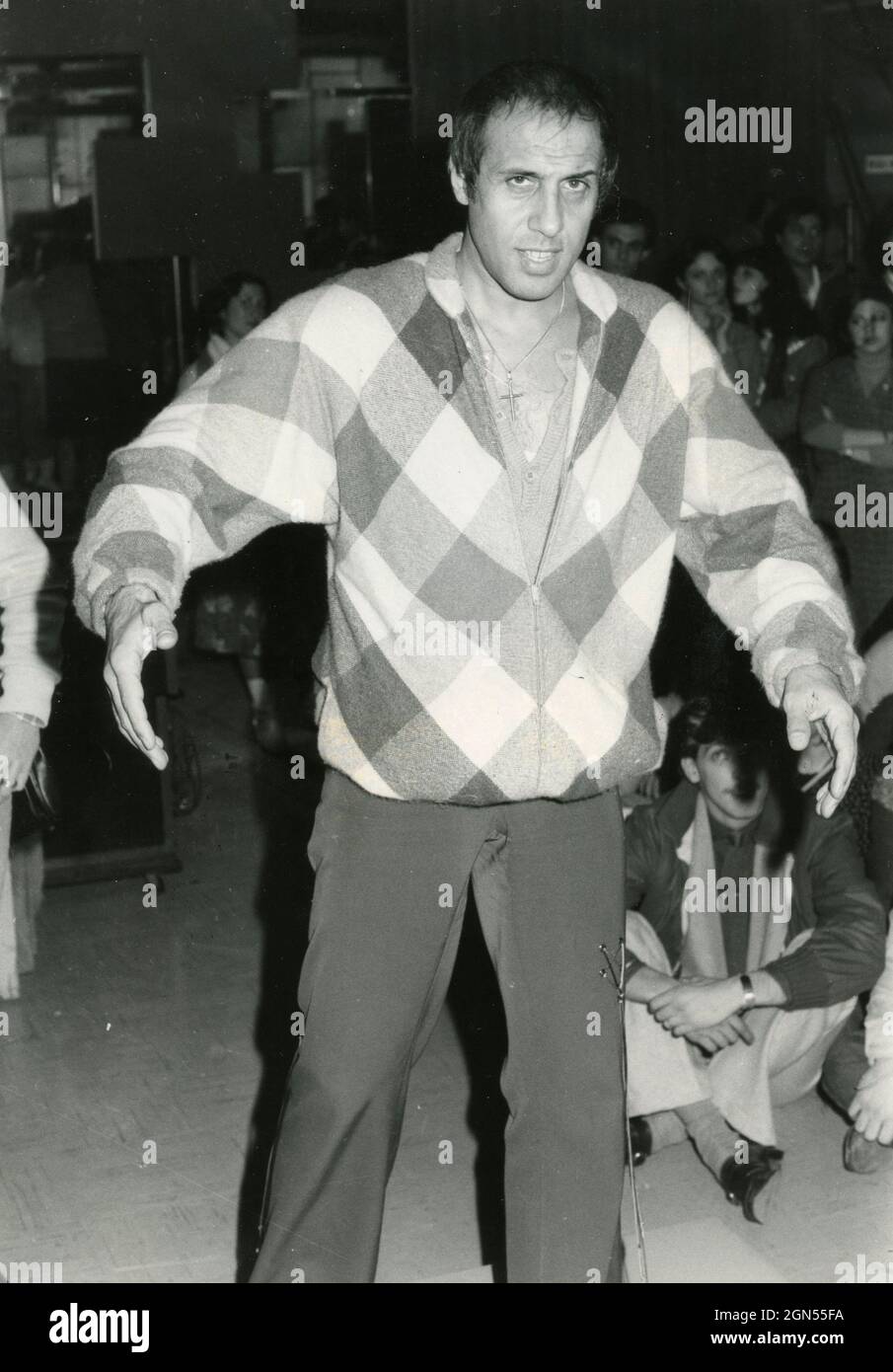 Italian singer and actor Adriano Celentano, 1980s Stock Photo - Alamy