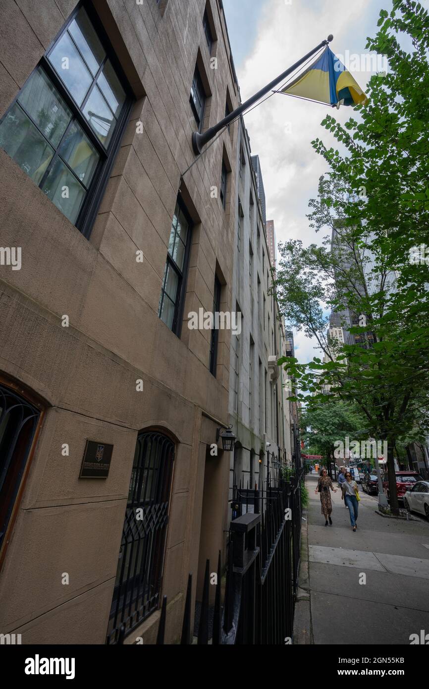 New York, USA. 22nd September, 2021. Consulate General of Ukraine in ...