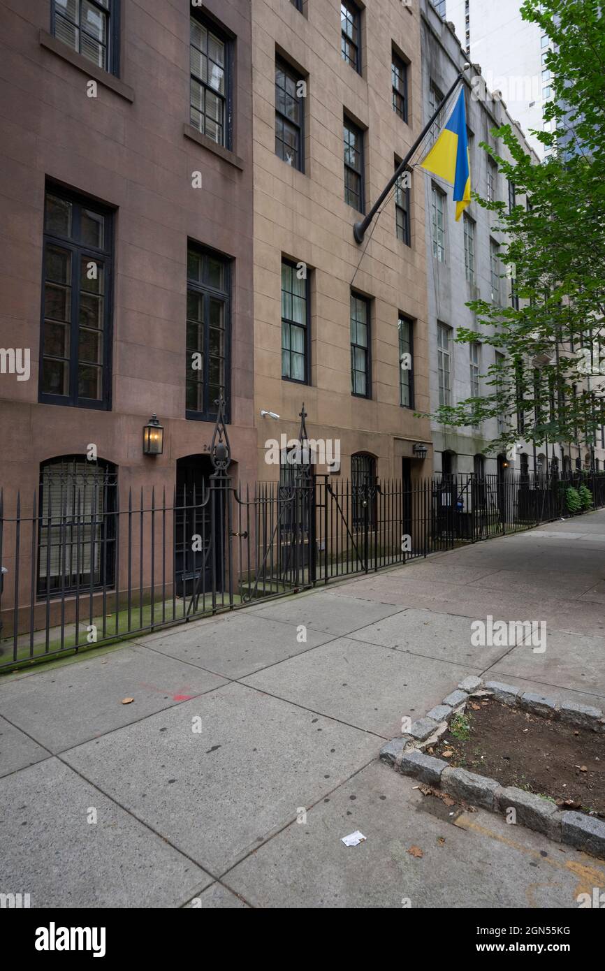 New York, USA. 22nd September, 2021. Consulate General of Ukraine in ...