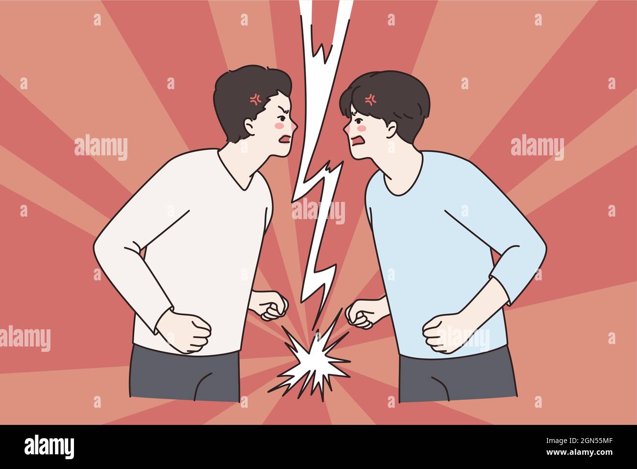 People staring at each other Stock Vector Images - Alamy