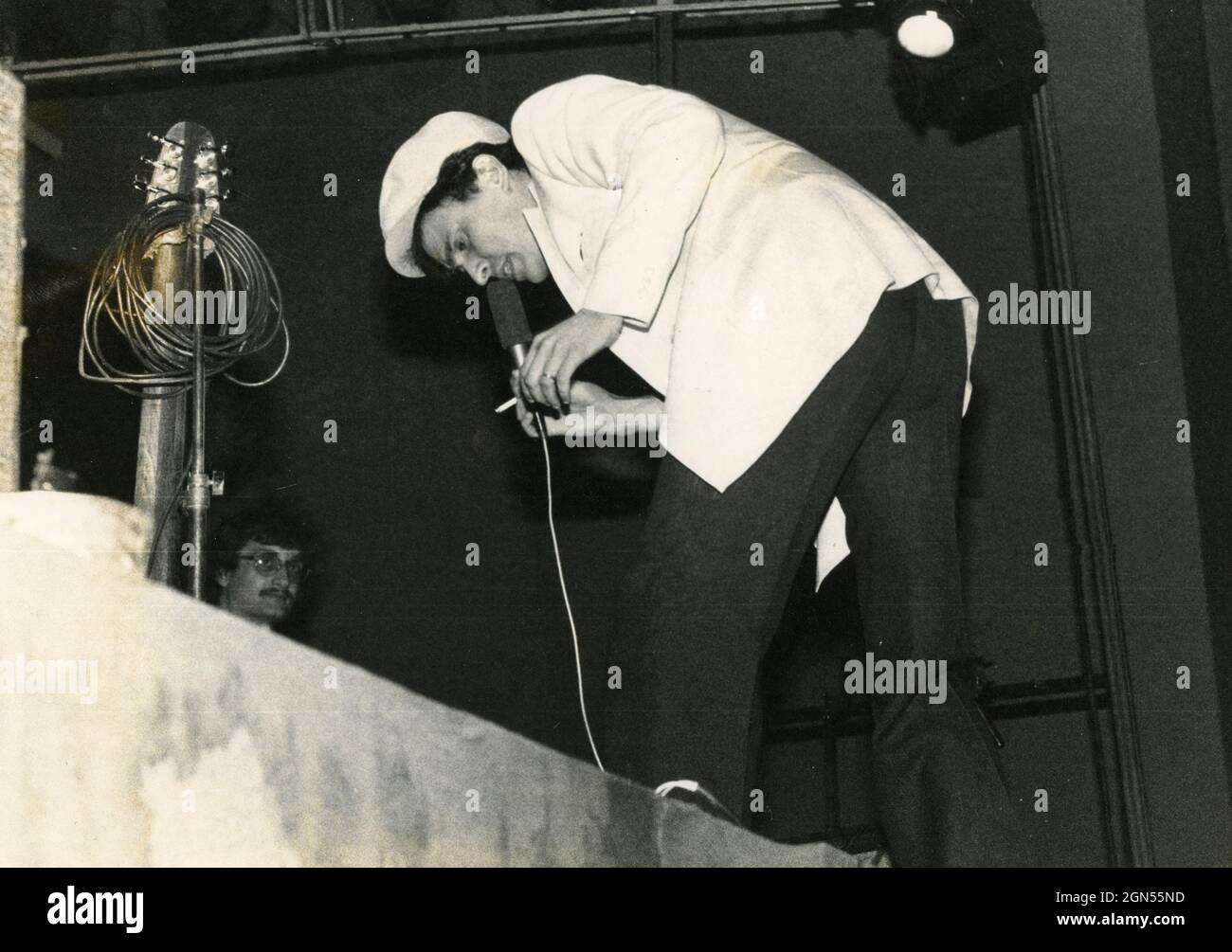 Italian impersonator Gigi Sabani, 1980s Stock Photo - Alamy