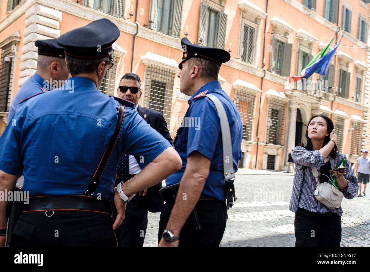 ROME, ITALY - Jun 22, 2019: A group of Carabinieri, the Italian police ...