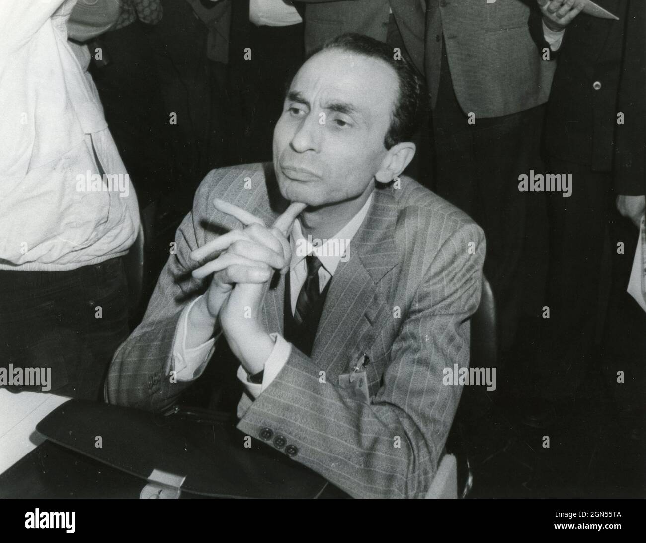 Italian journalist Mario Agnes, 1980s Stock Photo - Alamy