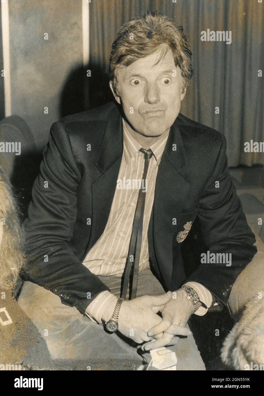 Italian film actor Mario Marenco, 1970s Stock Photo - Alamy