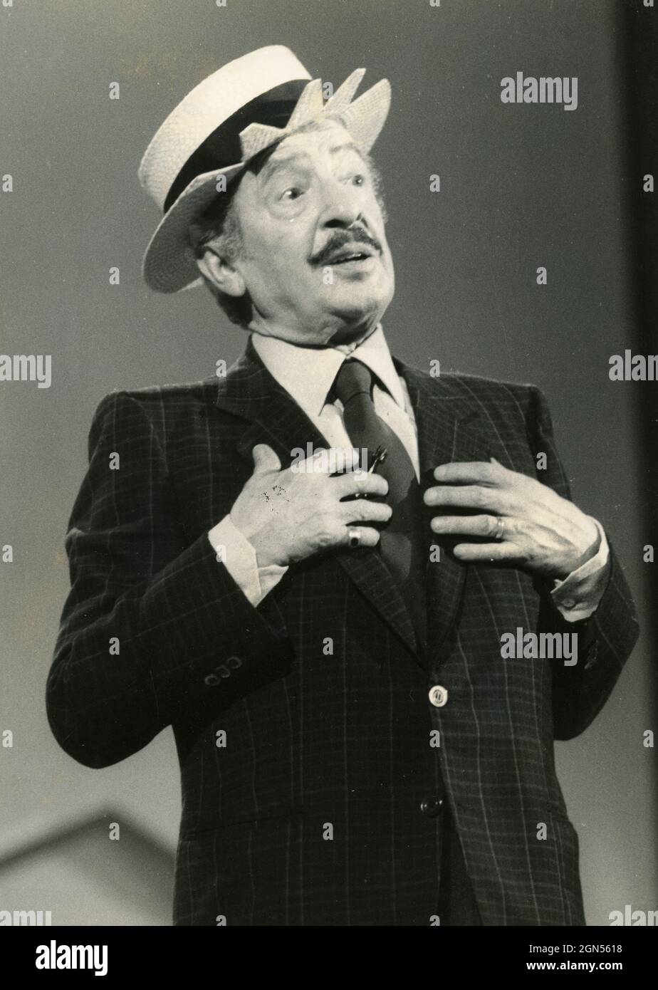 Italian film, and stage actor Nino Taranto, 1980s Stock Photo - Alamy
