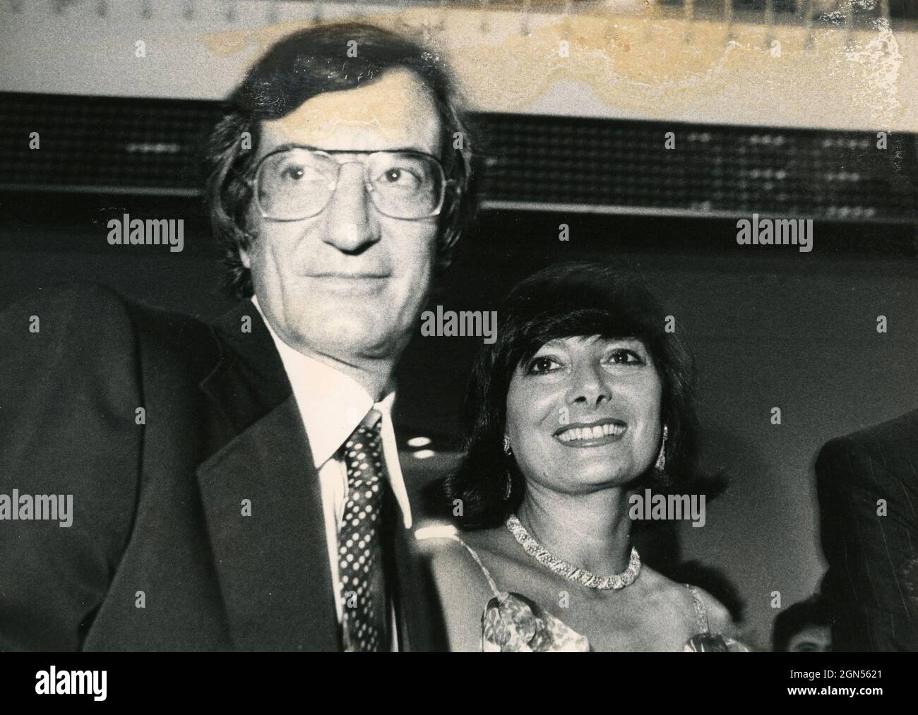 Italian film actress Rossella Falk and film director Carlo Lizzani ...