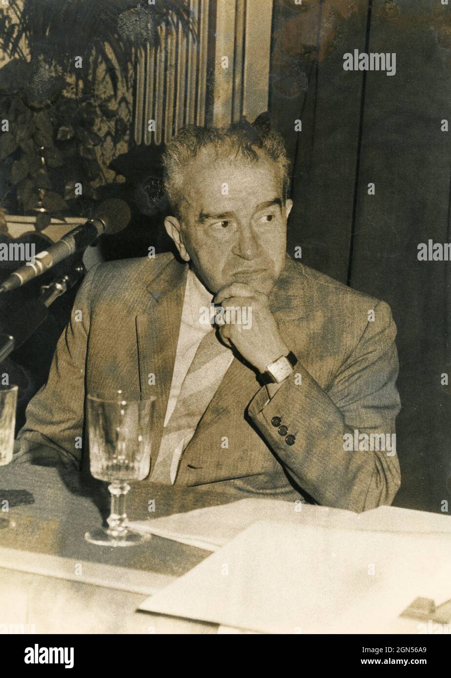 Italian politician Pietro Ingrao, 1970s Stock Photo - Alamy