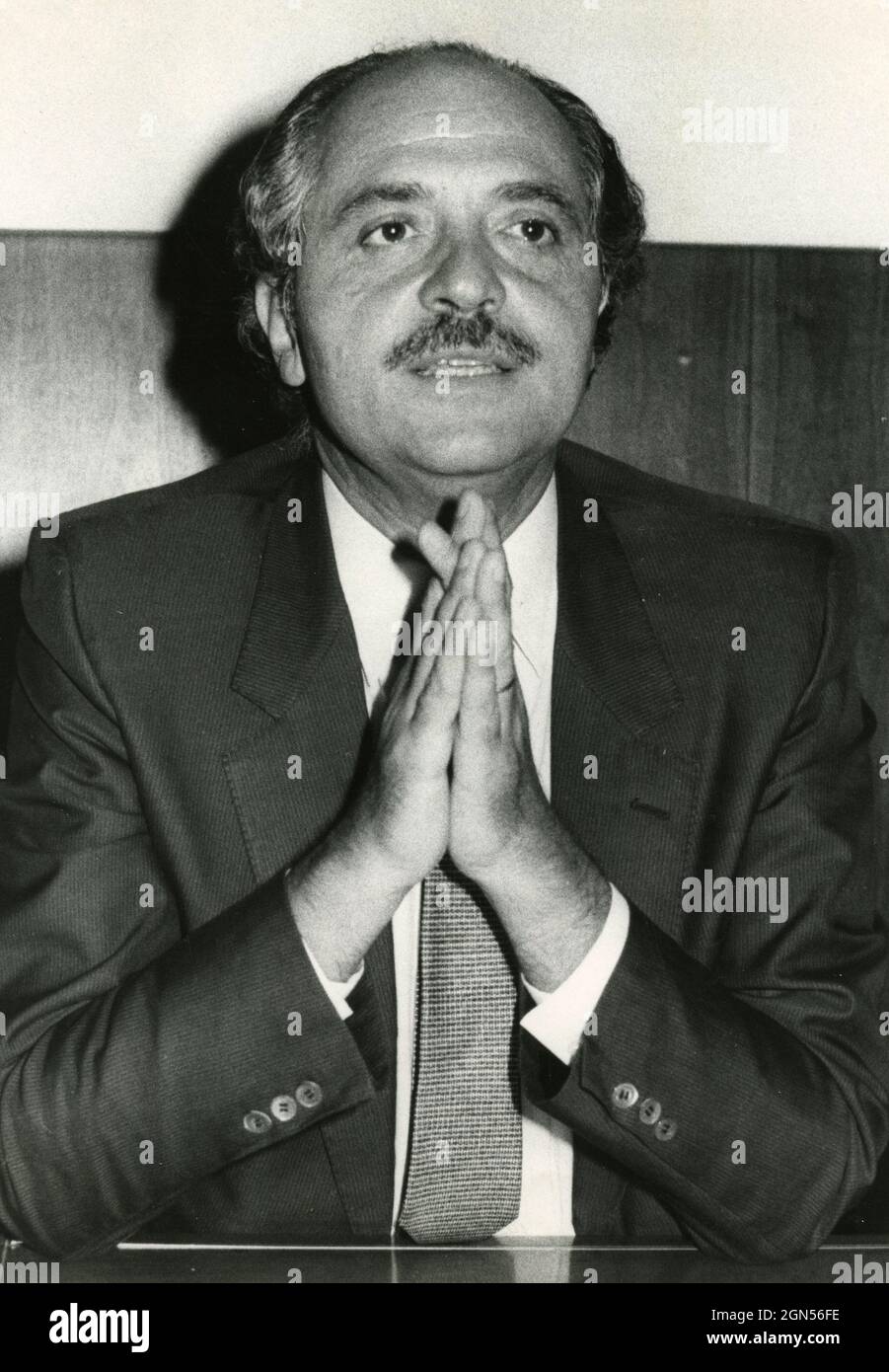 Italian politician Dino Basile, 1980s Stock Photo - Alamy