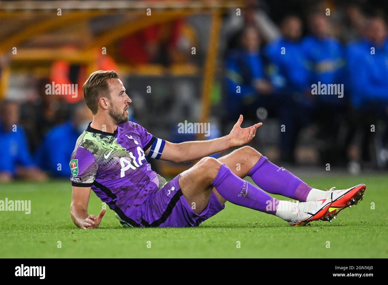 Harry Kane #10 of Tottenham Hotspur appeals for a free kick Stock Photo ...