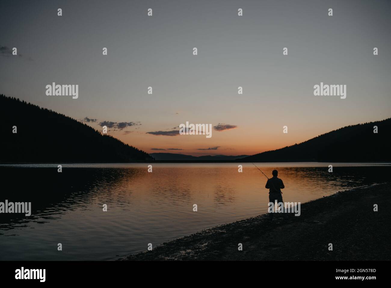 Reflection man sun in water hi-res stock photography and images - Alamy