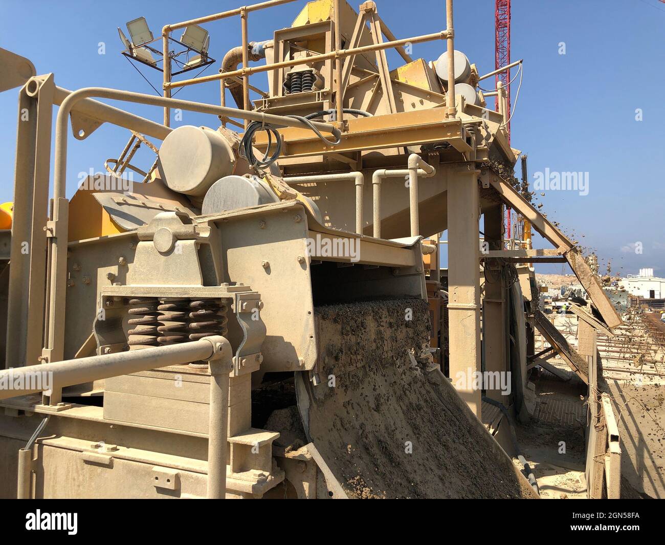 Conveyor belt moving gravel hi-res stock photography and images - Alamy