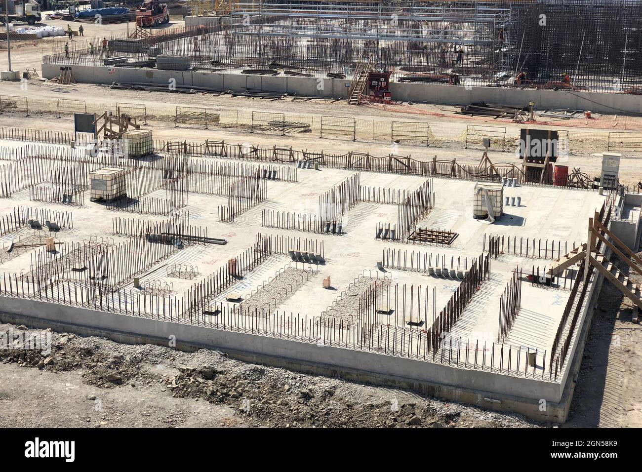 Construction site of industrial building Stock Photo - Alamy