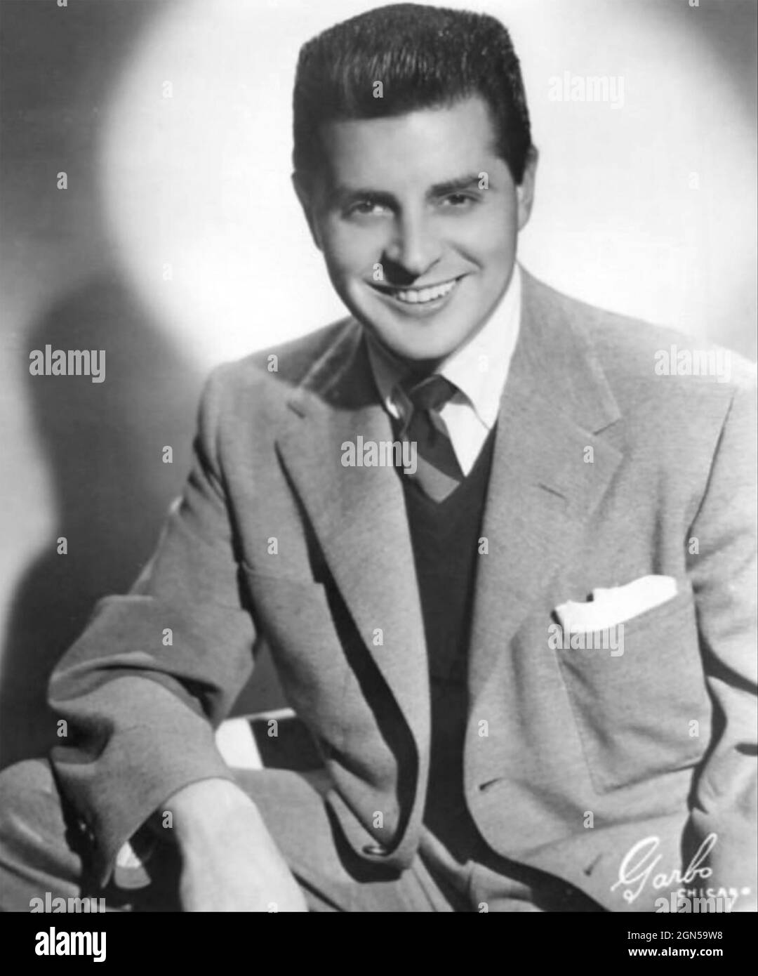 JOHNNY DESMOND (1919-1985) Promotional photo of American singer in 1953 ...