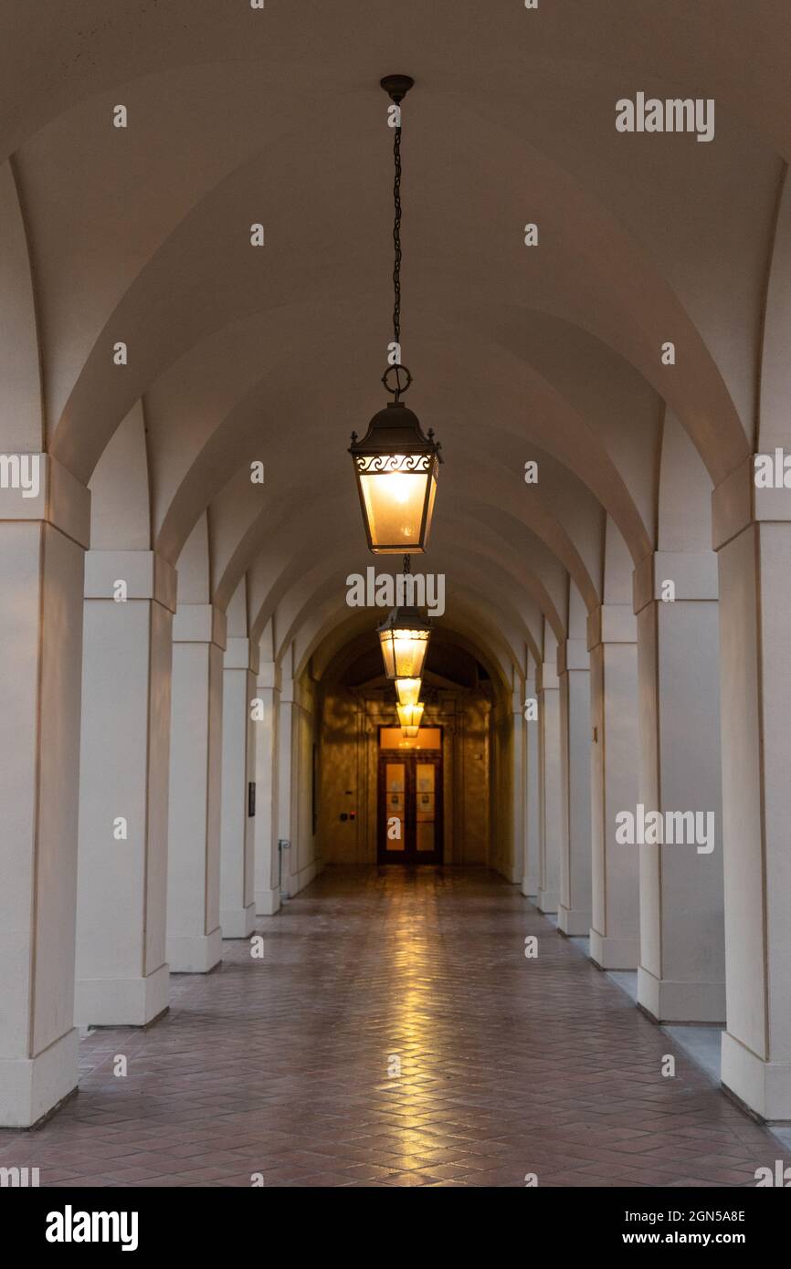 Hallway at Pasadena City Hall Stock Photo - Alamy