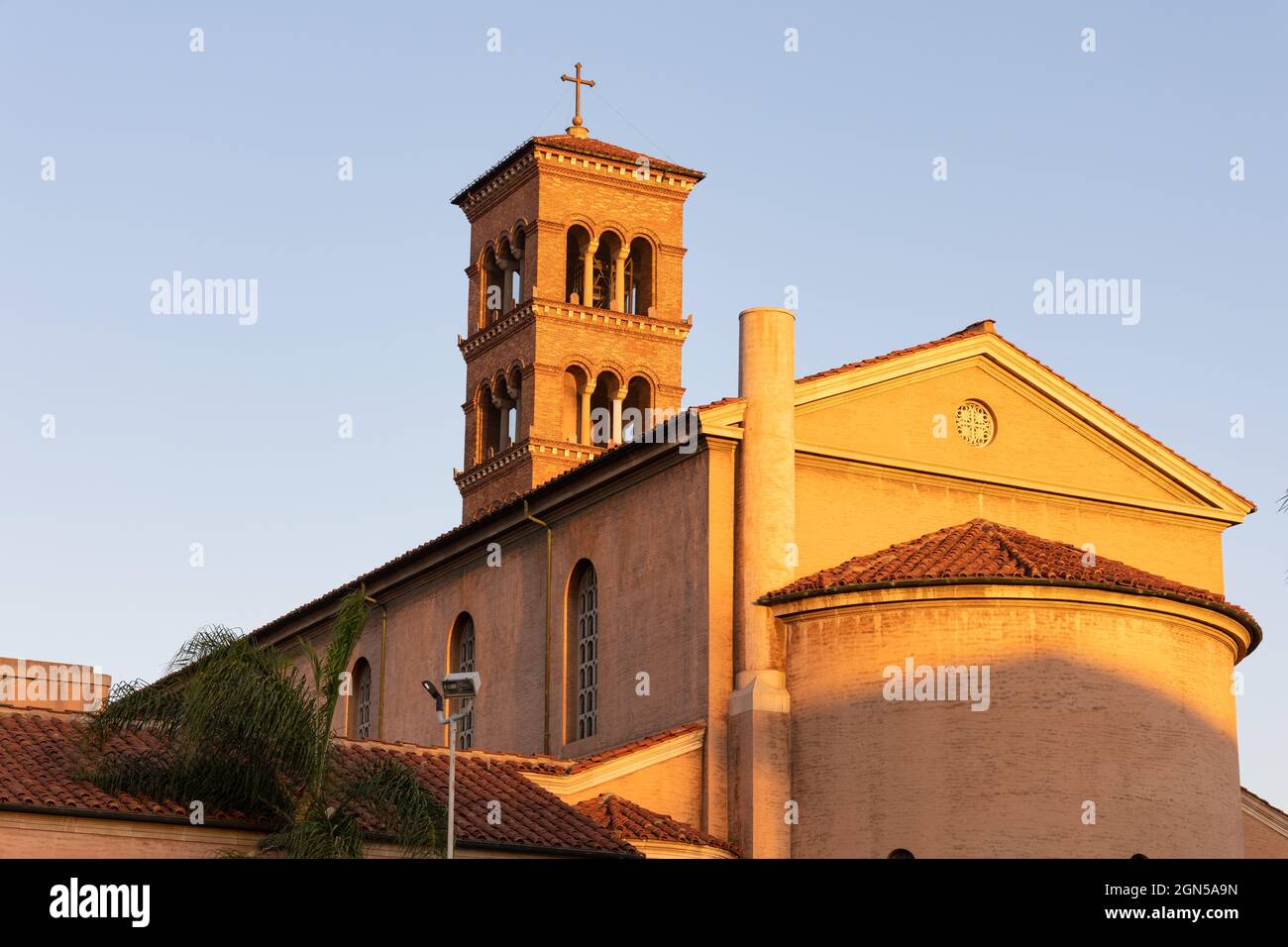 Church in Pasadena during golden hour Stock Photo - Alamy