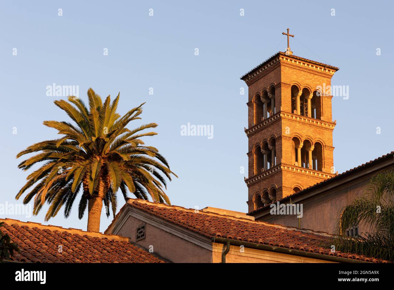 Church in Pasadena during golden hour Stock Photo - Alamy