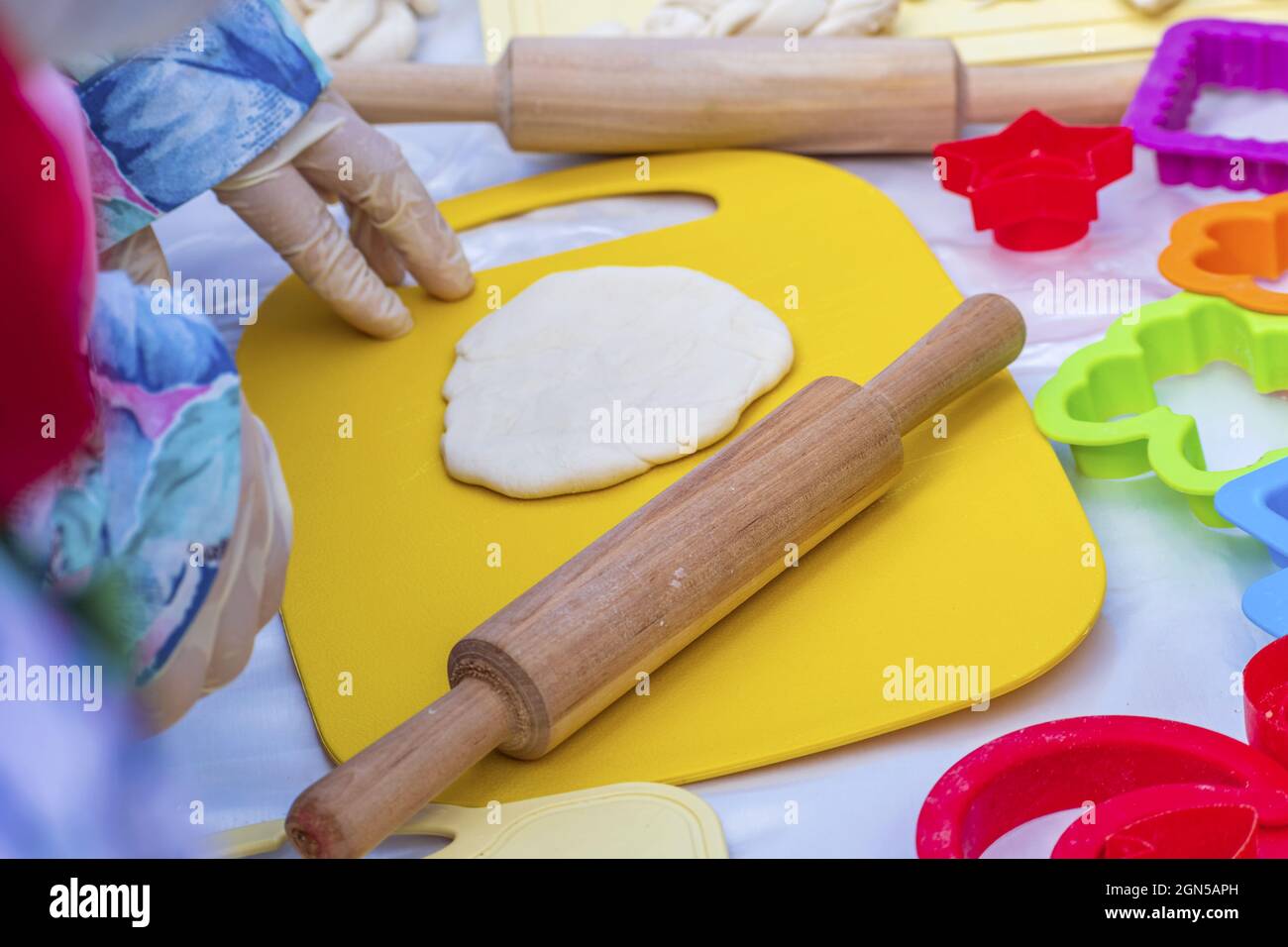 Kitchen decoration. Prepare the dough for baking. Various shapes for ...